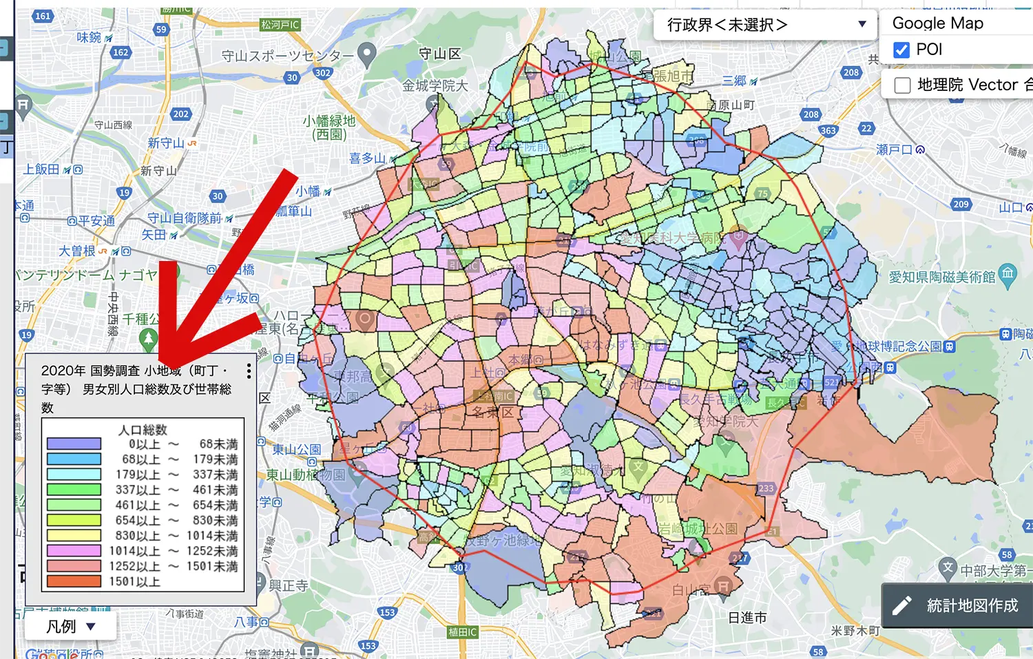 【解説】立地分析とは？ jSTAT MAP で商圏の世帯数や車移動の到達圏を調査する方法 | 経営戦略立案への道 | 株式会社ビジネスのかんさつ